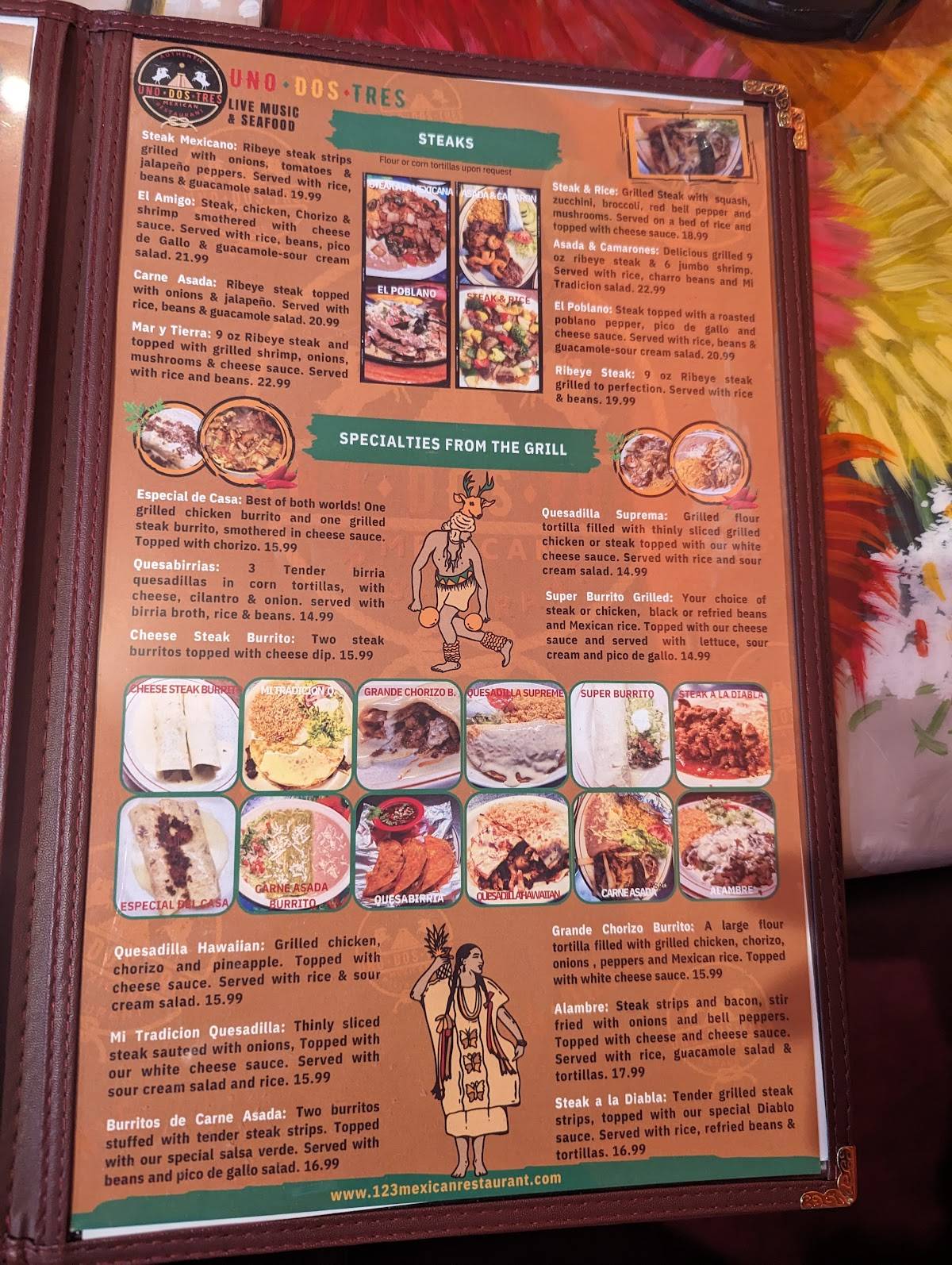 Menu at , Fairborn
