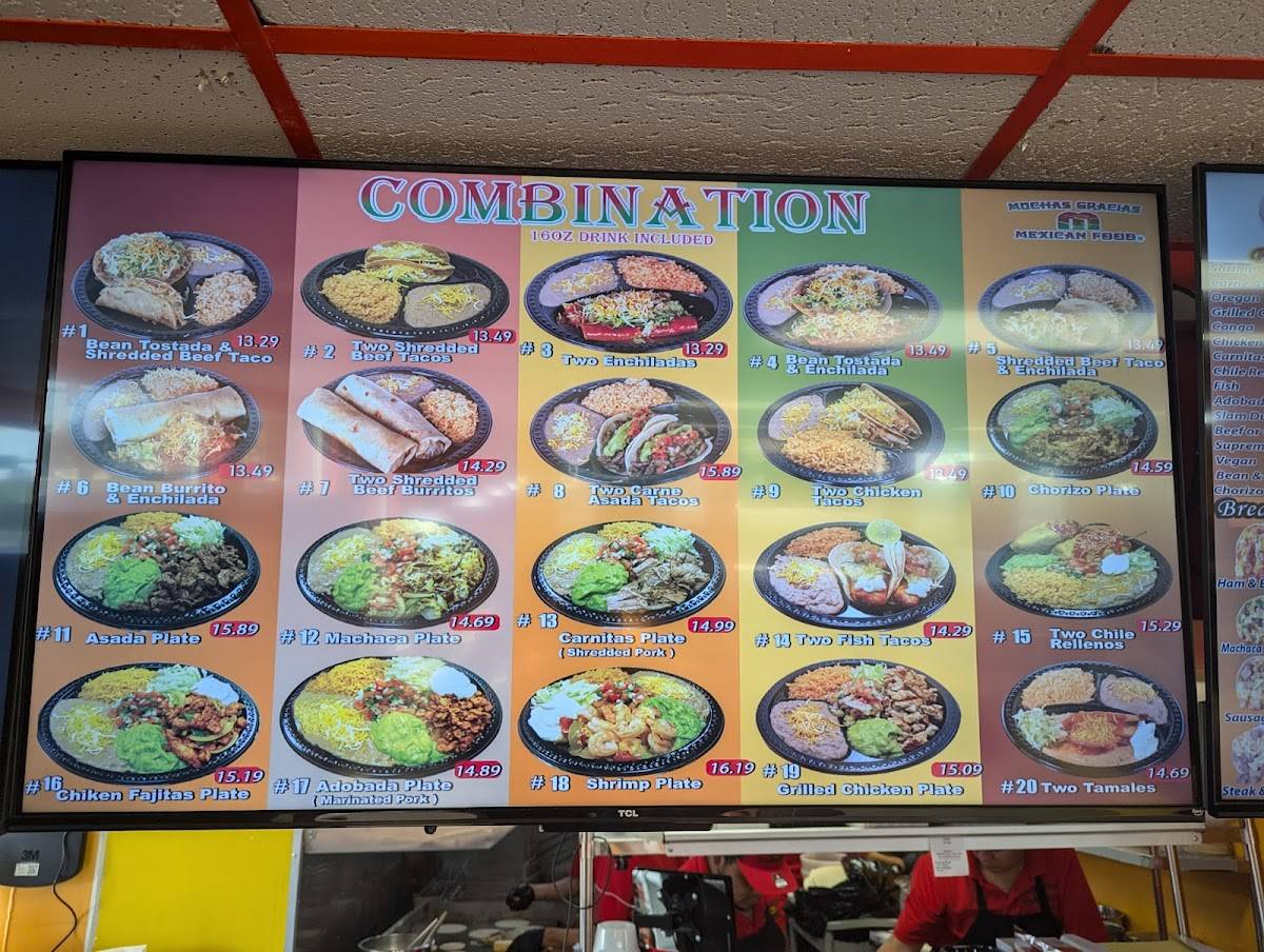 Menu at Muchas Gracias Mexican Food restaurant, Kennewick