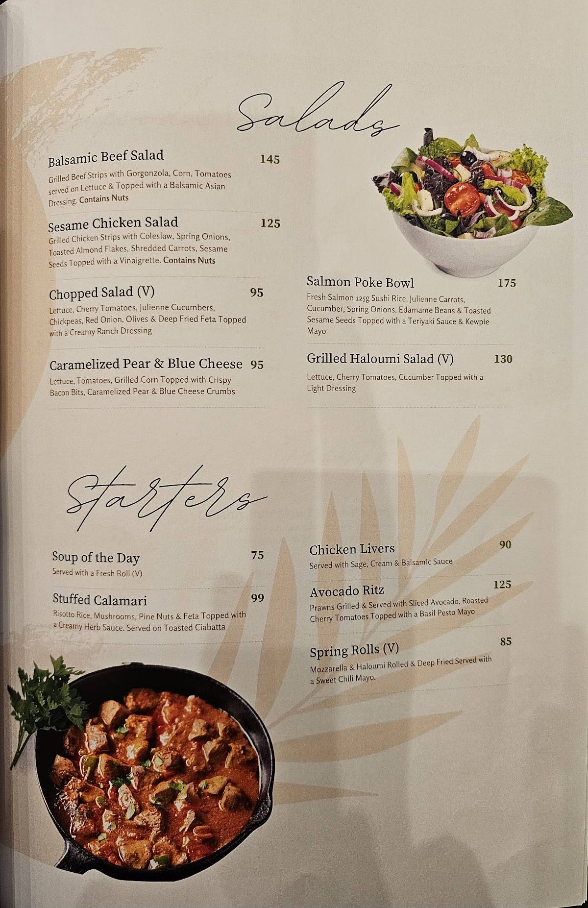 Menu at Eatery 83 restaurant, Krugersdorp