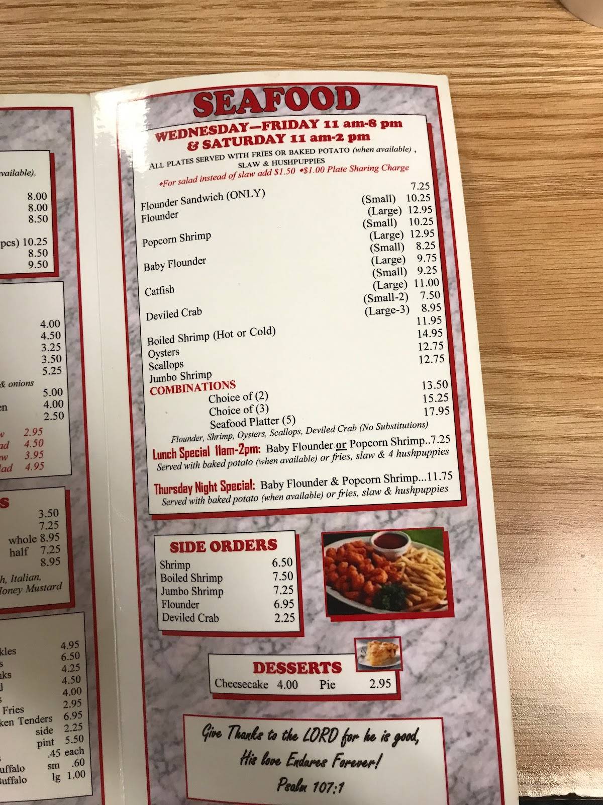 Menu at Midway Grill BBQ, USA, NC-24