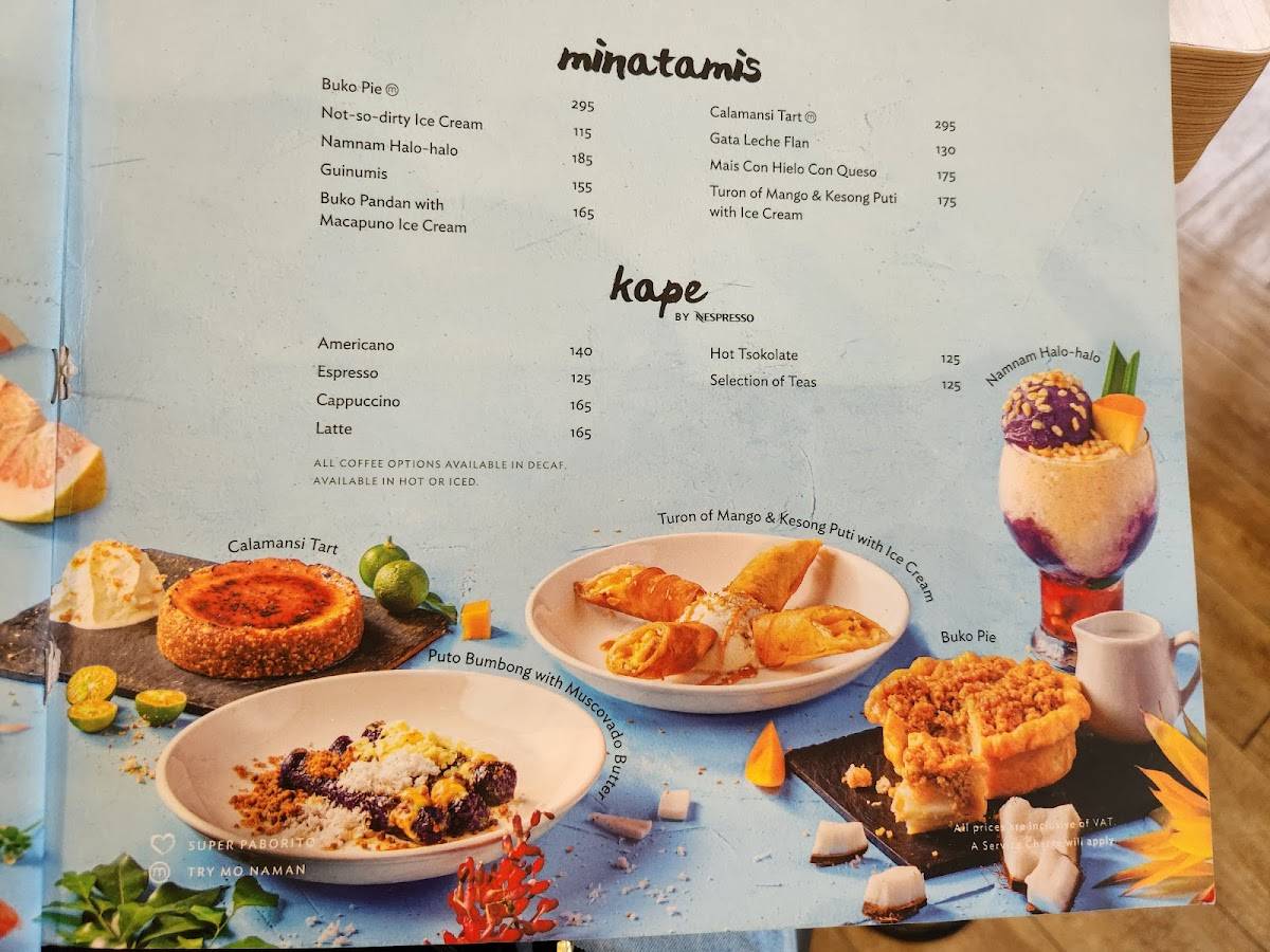 Menu at Manam Eastwood restaurant, Quezon City, Ground Floor, Eastwood ...