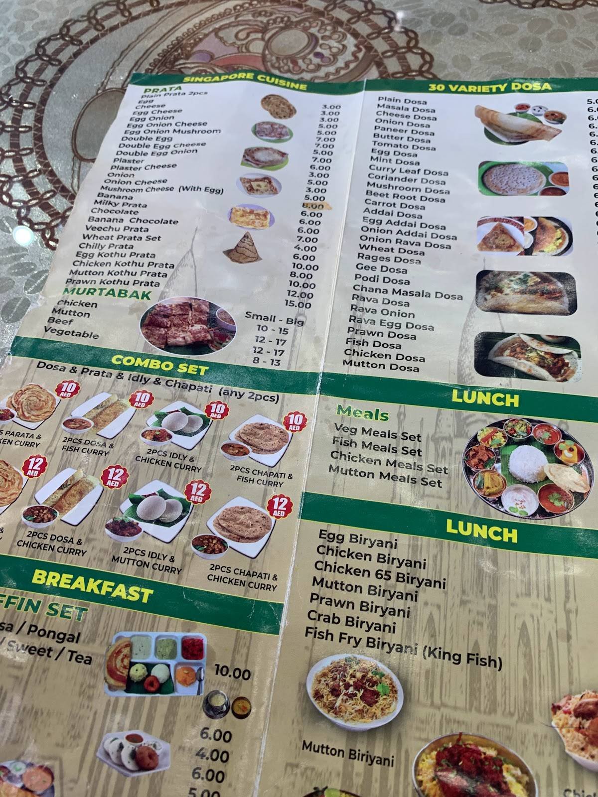 Menu at TOPI VAPPA BIRIYANI AL KARAMA BRANCH DUBAI restaurant, UAE