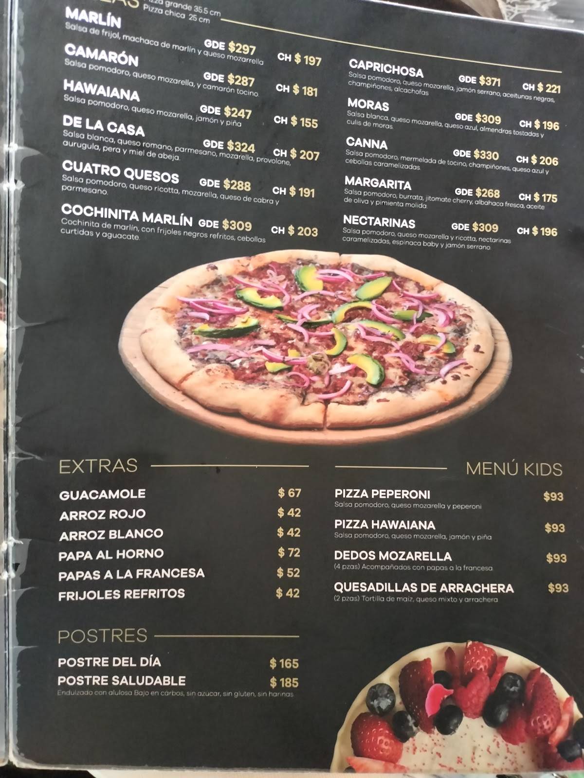 Carta del restaurante A Mar y Pasta, Morelia