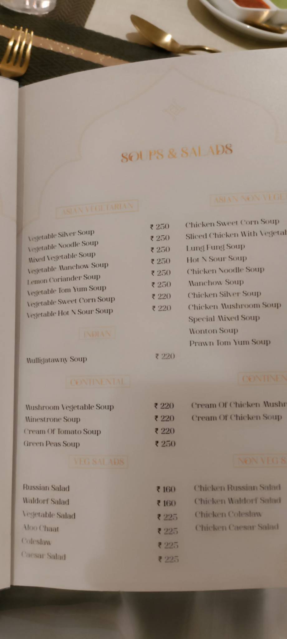 Menu at AN Palace Heights, Hyderabad