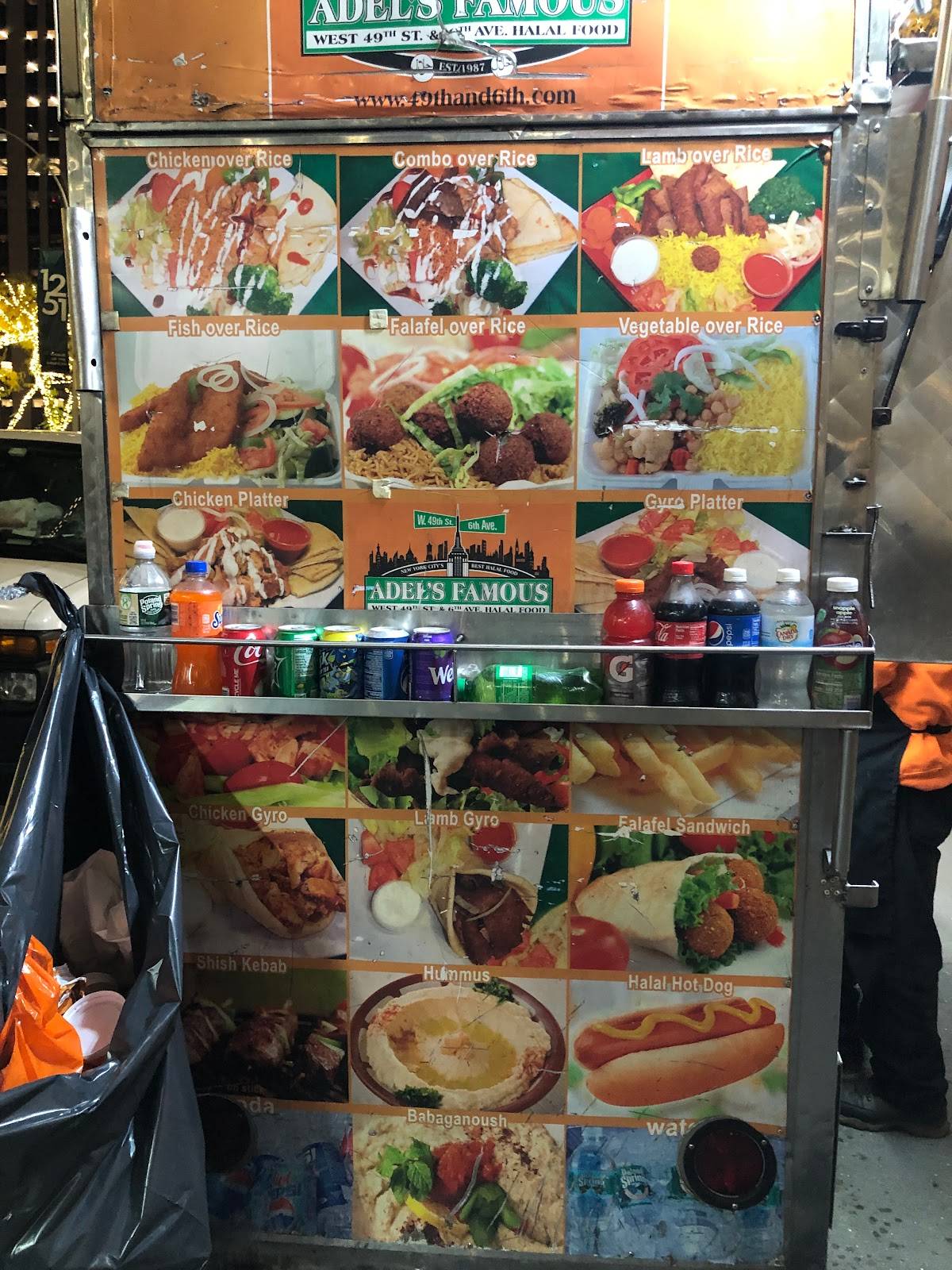 Menu at Adel's Famous Halal Food restaurant, West New York