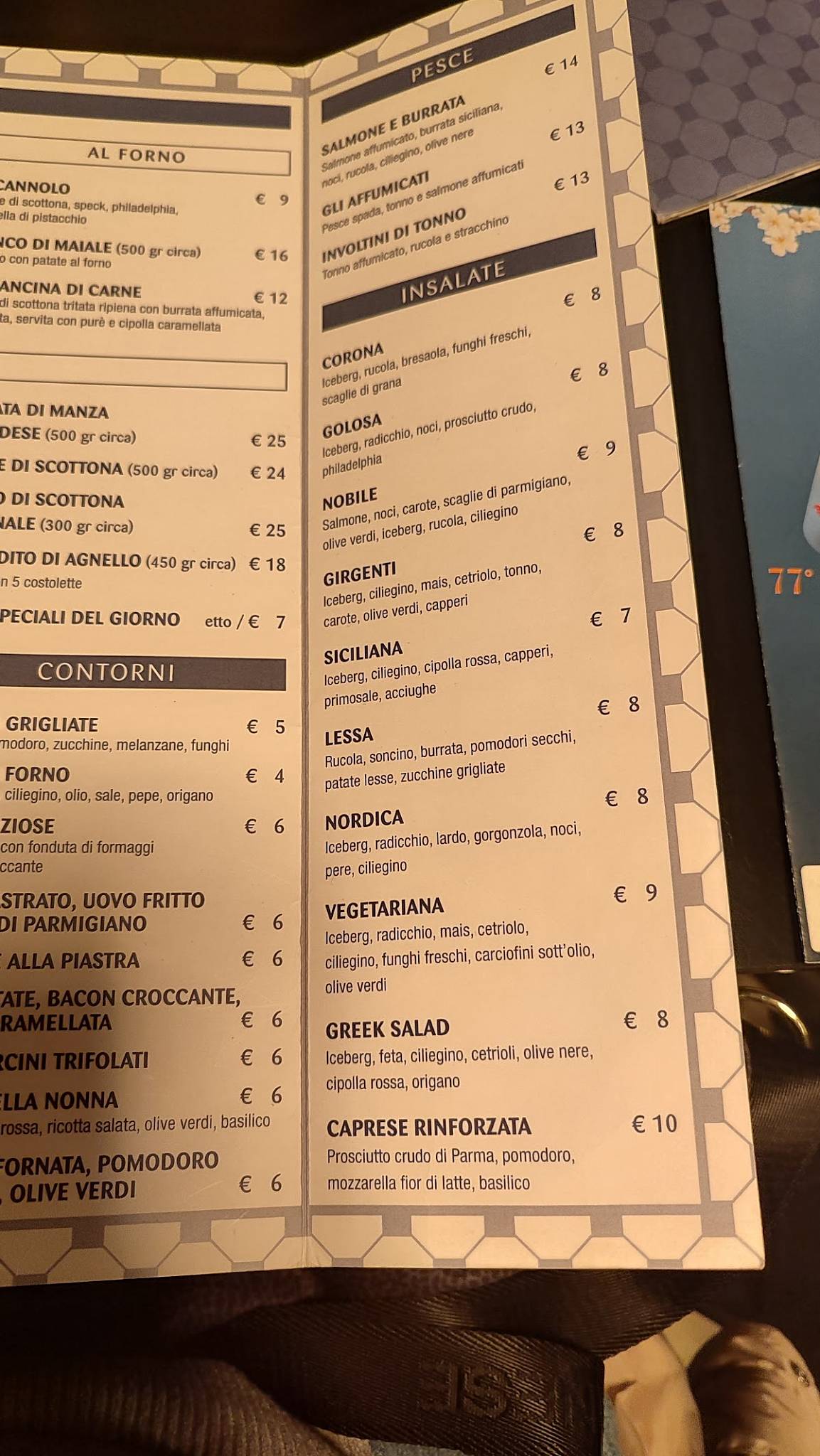 Menu at Enoteca 'Nzolia pub & bar, Agrigento