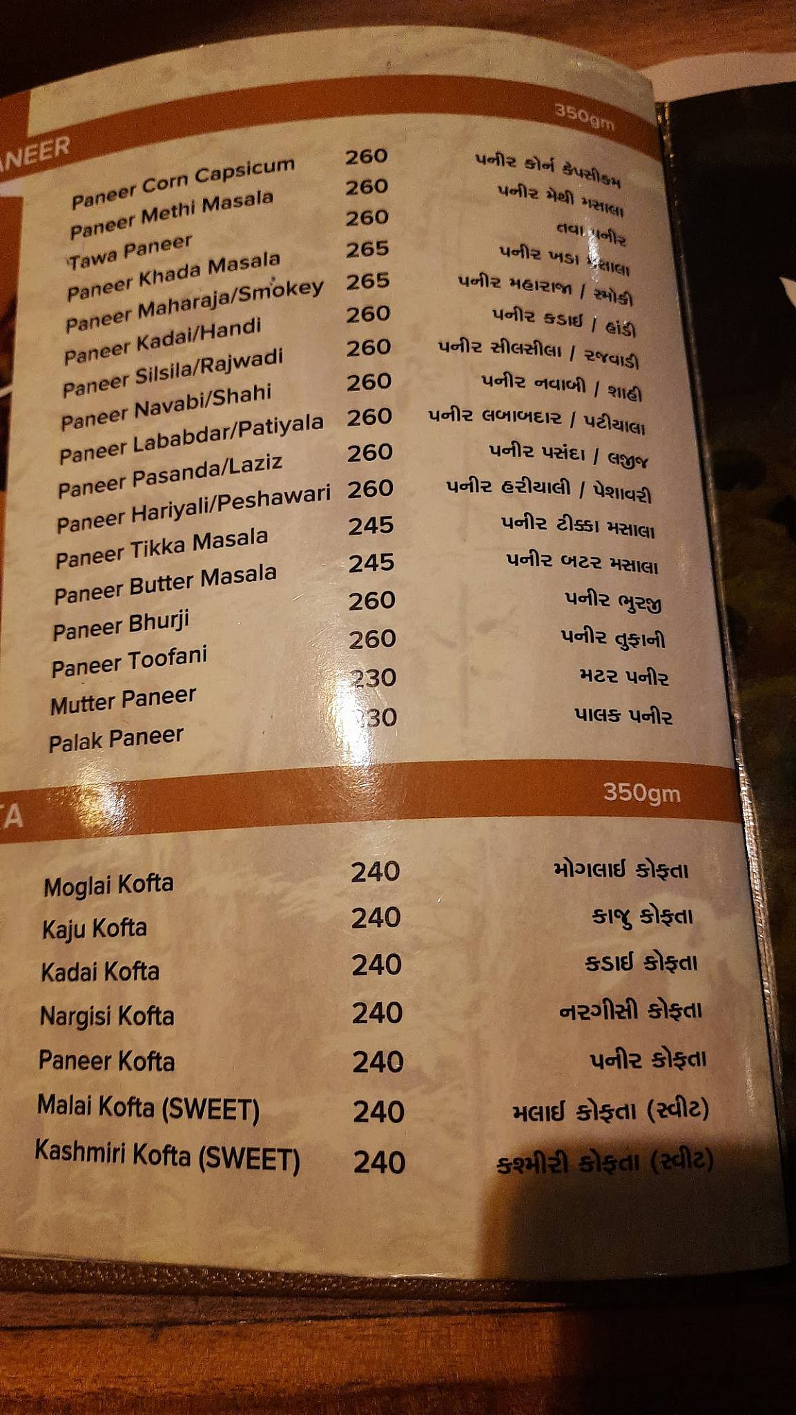 Menu at BAGH-ONE BANQUETS & RESTAURANT, Ahmedabad
