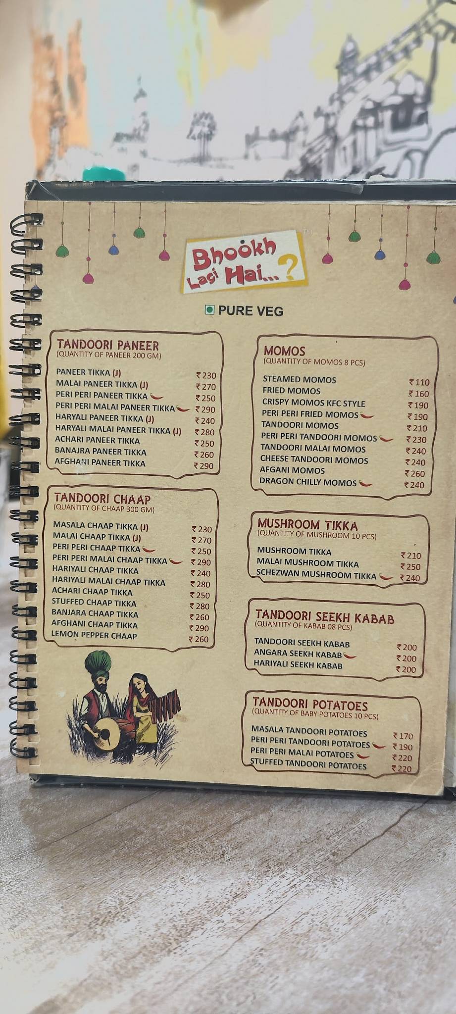 Menu at Bhookh lagi hai? SG highway, Ahmedabad