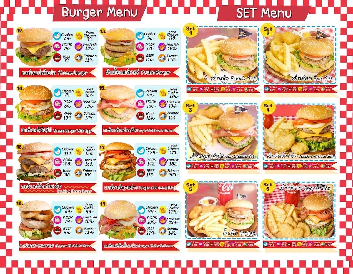 Menu at Alan Burger - Pattaya 3rd Road restaurant, Pattaya City