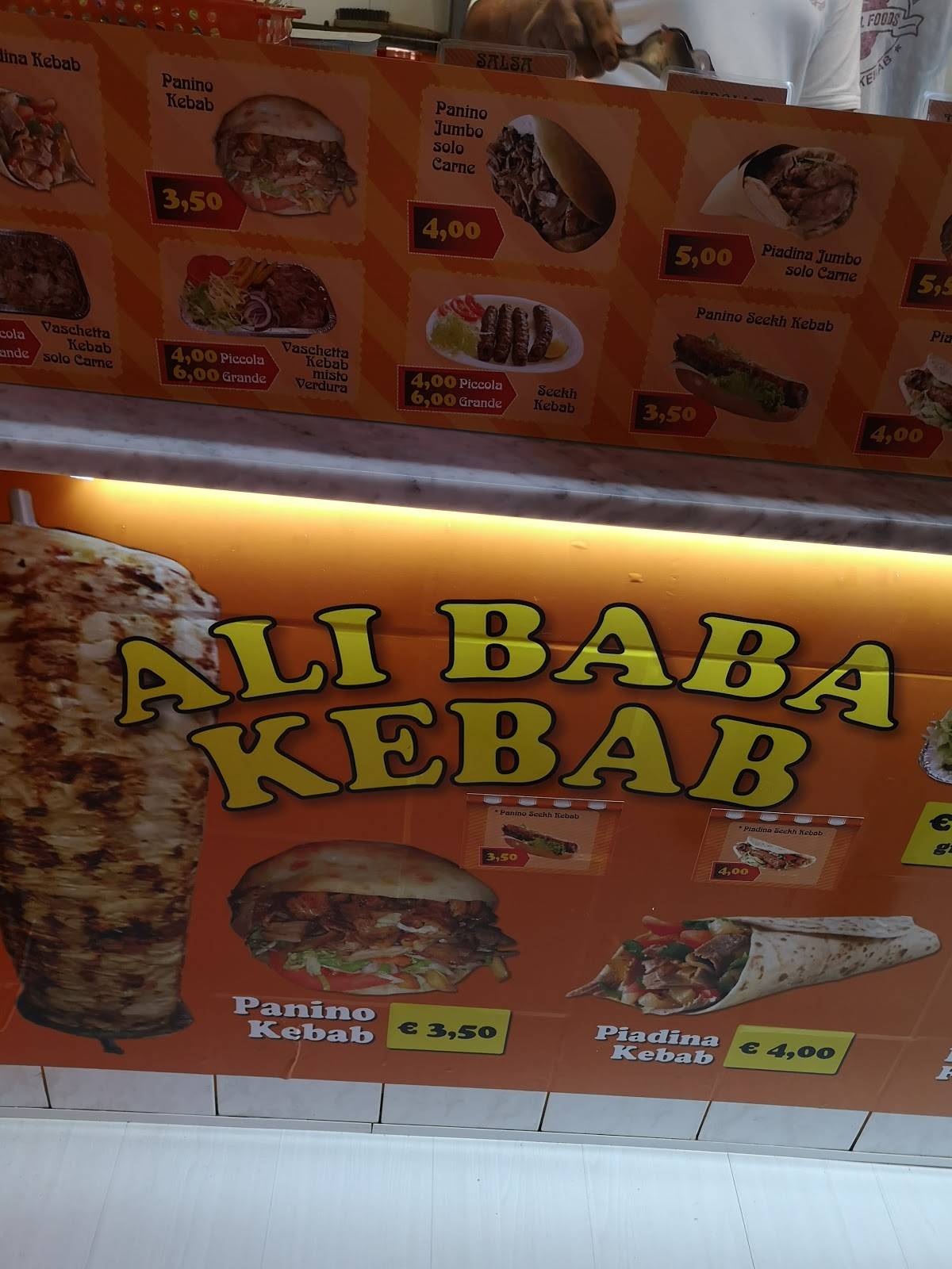 Menu at Ali Babà Doner Kebab e pizzeria, L'Aquila