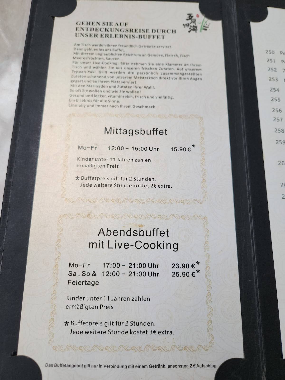 Speisekarte von All Seasons restaurant, Berlin