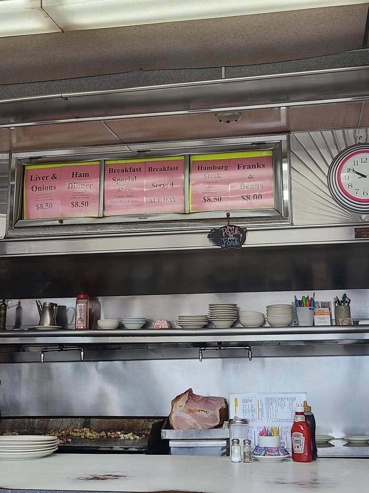 Menu at Al's Diner restaurant, Chicopee