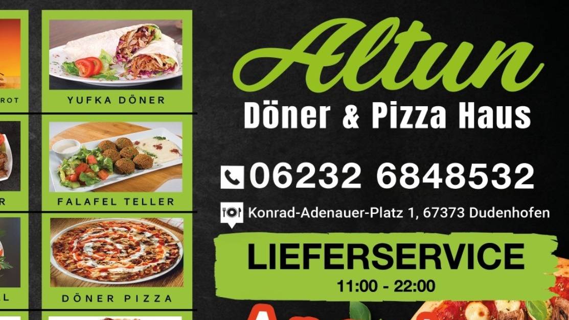 Speisekarte von Altun Döner & Pizza Haus Dudenhofen, Dudenhofen