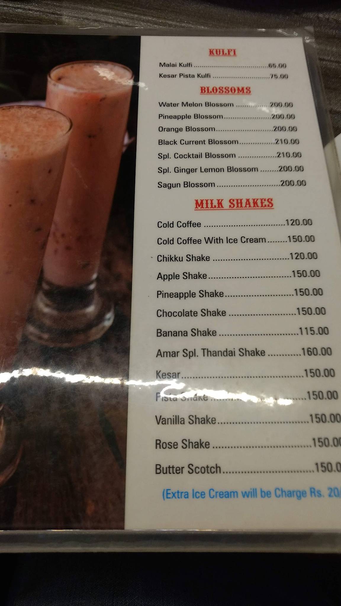 Menu at Amar Fast Food And Juice Center, Mumbai, Sahar Airport Rd
