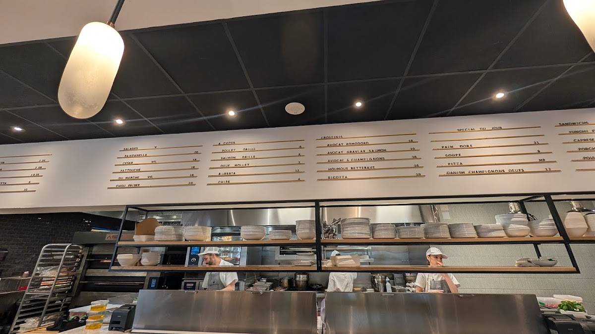 Menu at Amea Café, Montréal