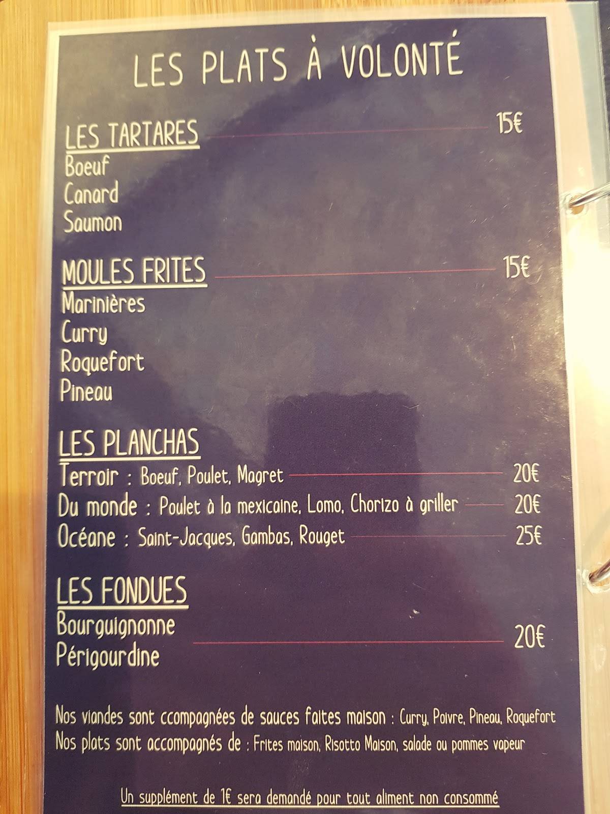 Menu au La Plancha - Restaurant Angoulême, Angoulême