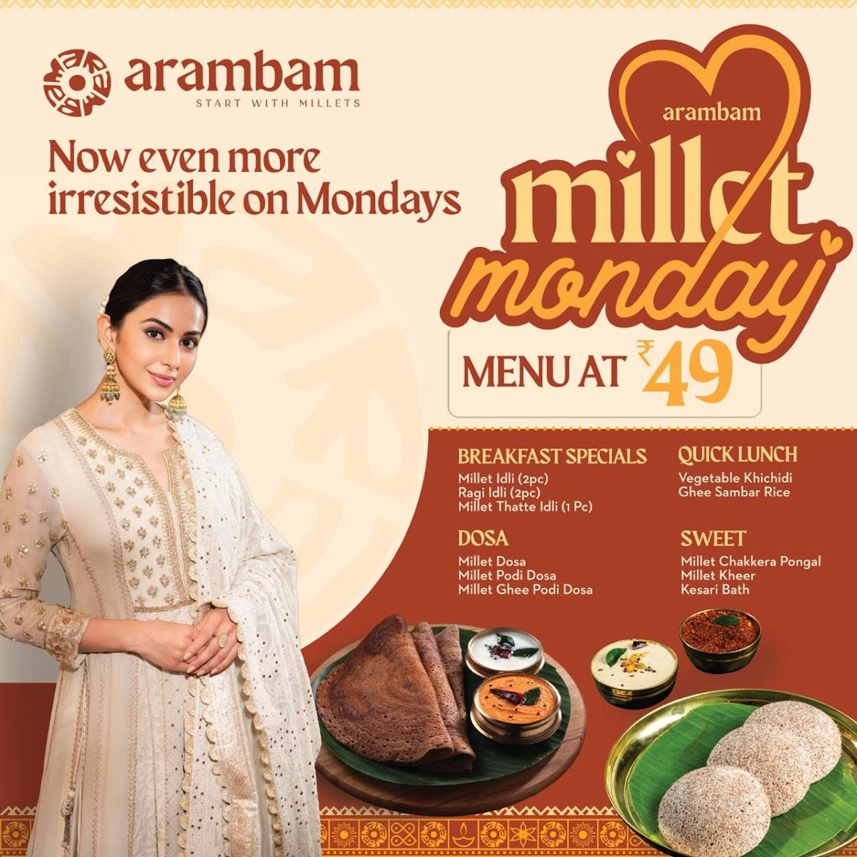 Menu at Arambam - Flavours of South, Hyderabad