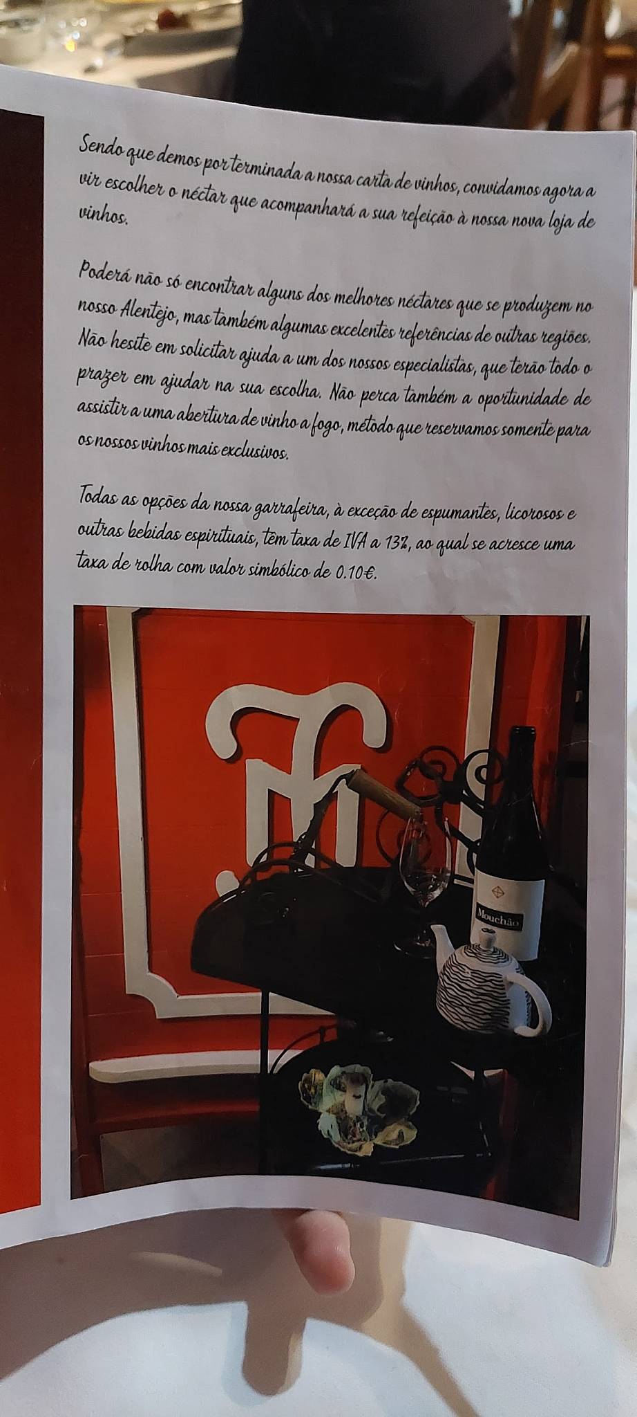 Menu at O Alpendre restaurant, Arraiolos