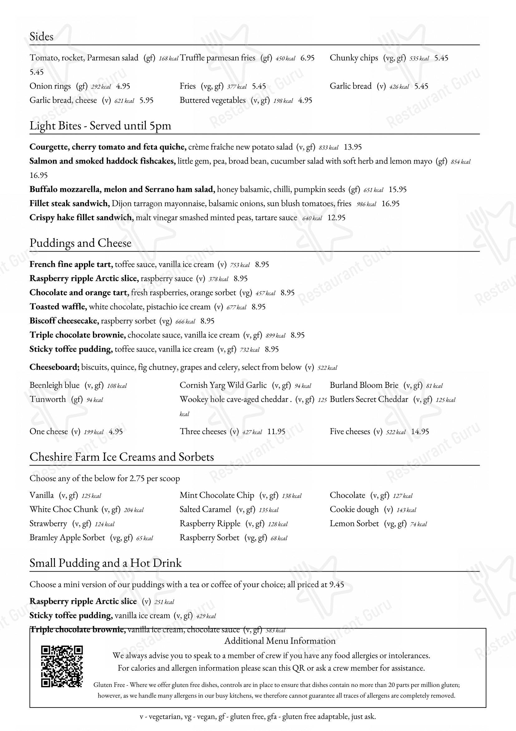 Menu at Arrow Mill pub & bar, Alcester, Arrow