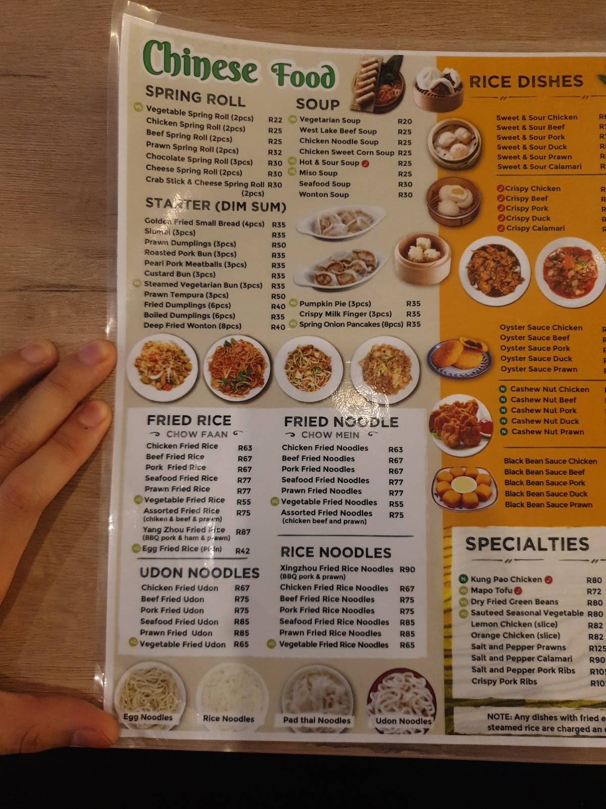 Menu at Asian Point Brentwood Park restaurant, Benoni, cnr Stanley Road