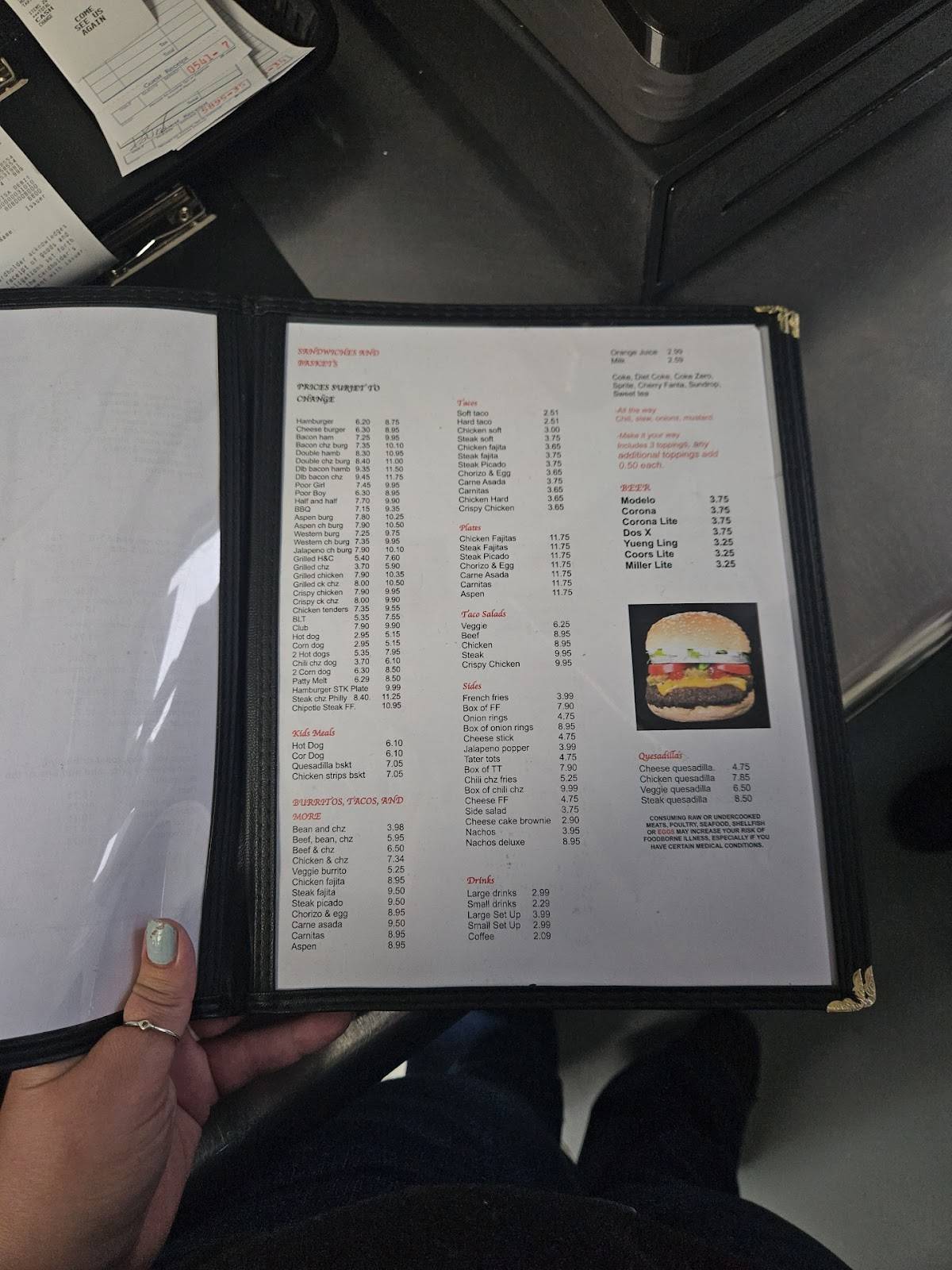 Menu at Aspen Grill BBQ, Lincolnton