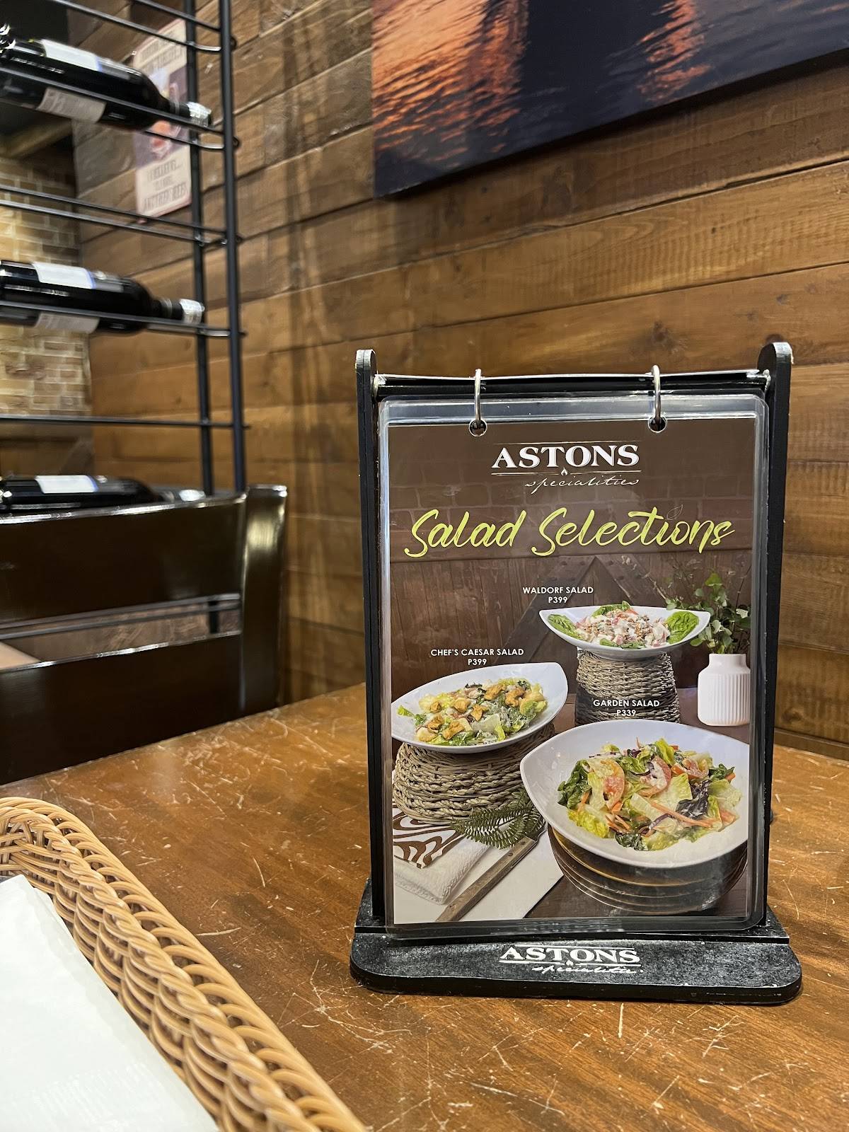 Menu at Astons Philippines - SM Megamall restaurant, Mandaluyong