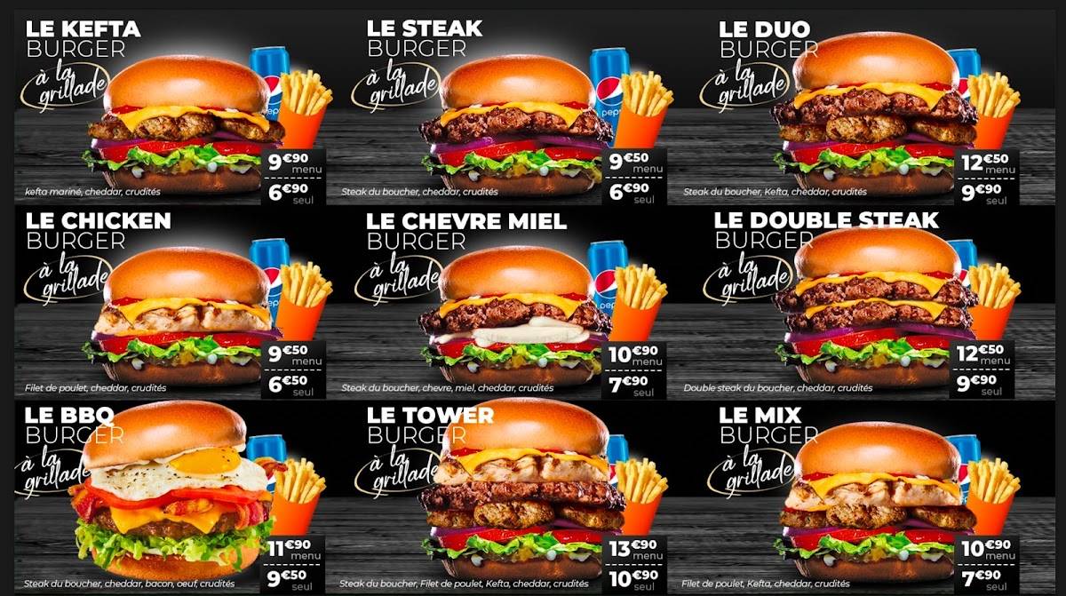 Menu at BBQ BURGER, Nimes