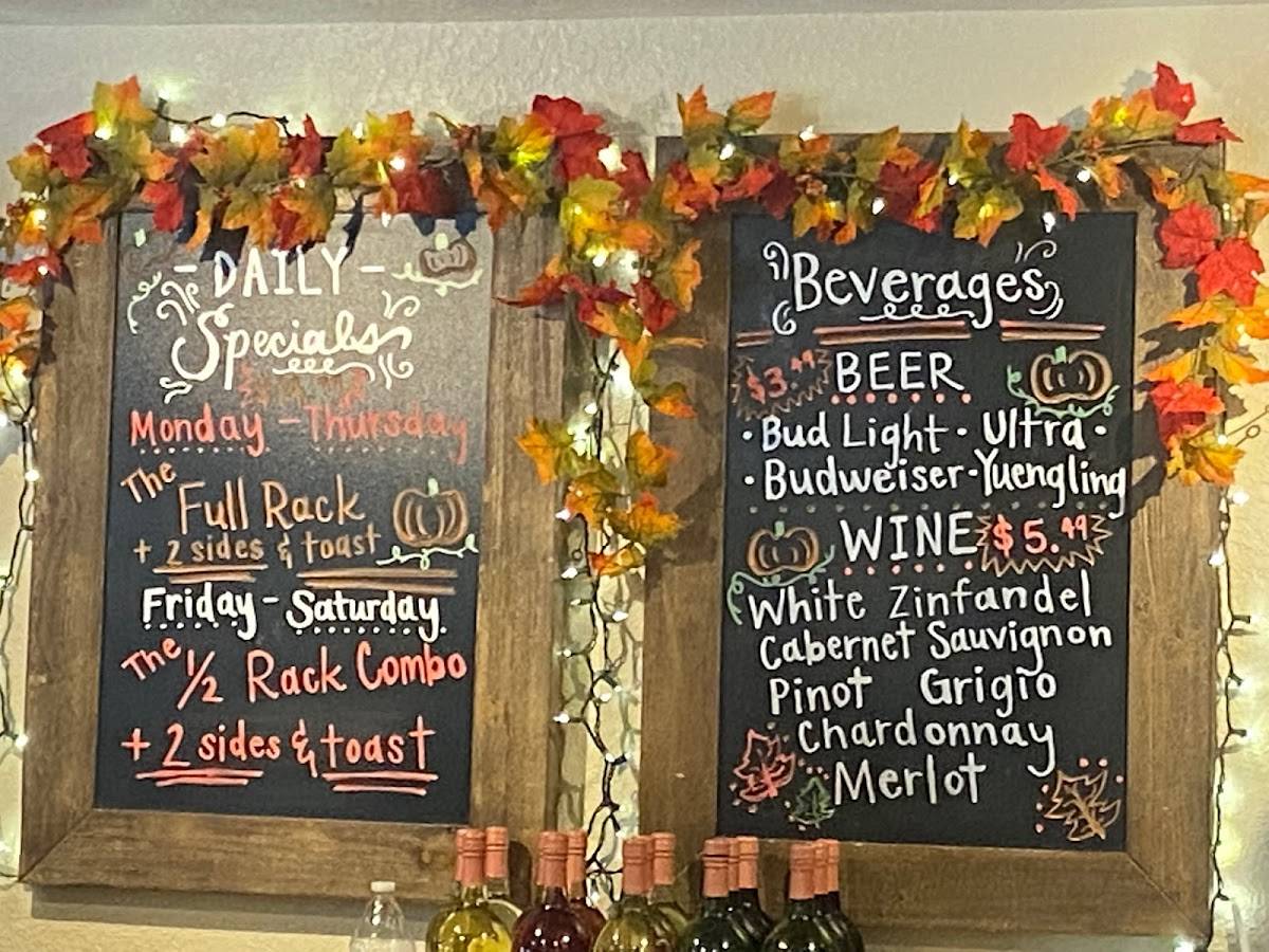 Menu at Oakwood Express Smokehouse & Grill BBQ, Wildwood
