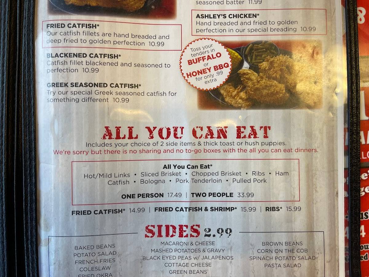 Menu at Runts Bar BQ & Grill, Muskogee