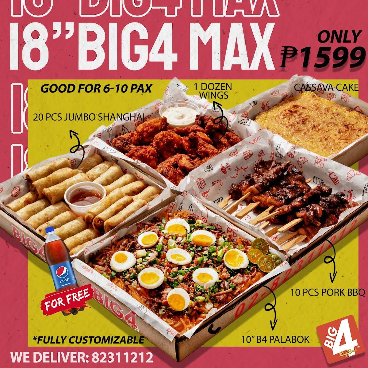 Carta del restaurante BIG4 Party Box Makati Branch, Makati