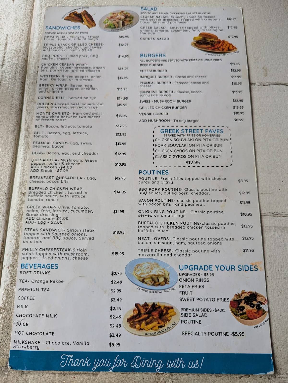 Menu at BOCA Brunch On Cosburn Avenue restaurant, Toronto