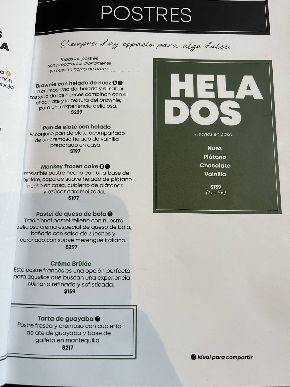 Menu at BRASS Cancún restaurant, Cancún