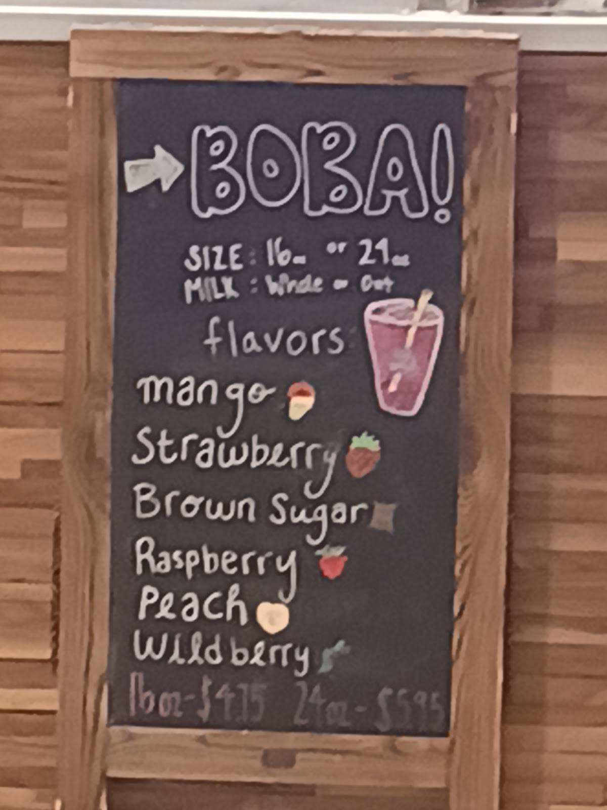 Menu at BYU Milk and Cookies restaurant, Provo