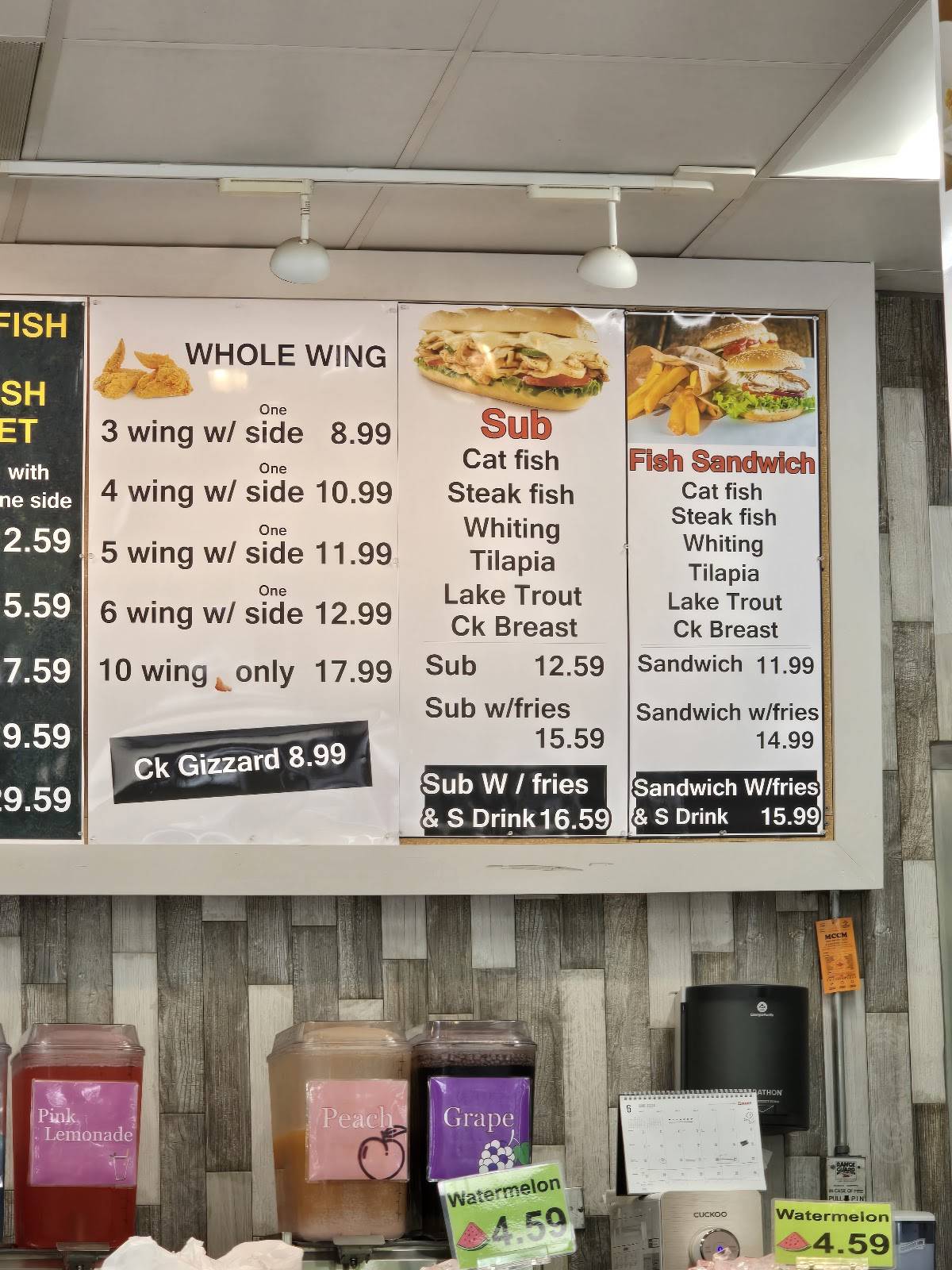 Menu at Lake Trout 3 restaurant, Milford Mill, Dogwood Rd C