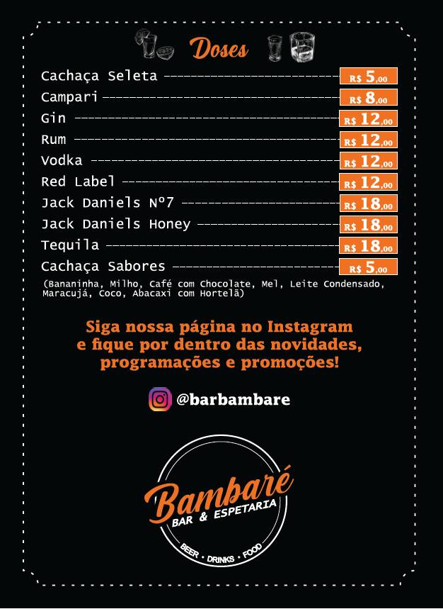 Menu em Bambaré Bar e Restaurante, Belo Horizonte