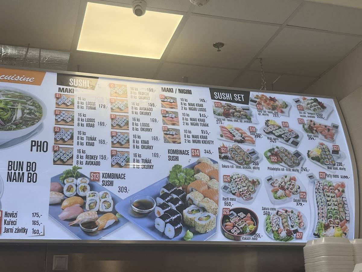 Menu at Banyan Bistro restaurant, Hodonín