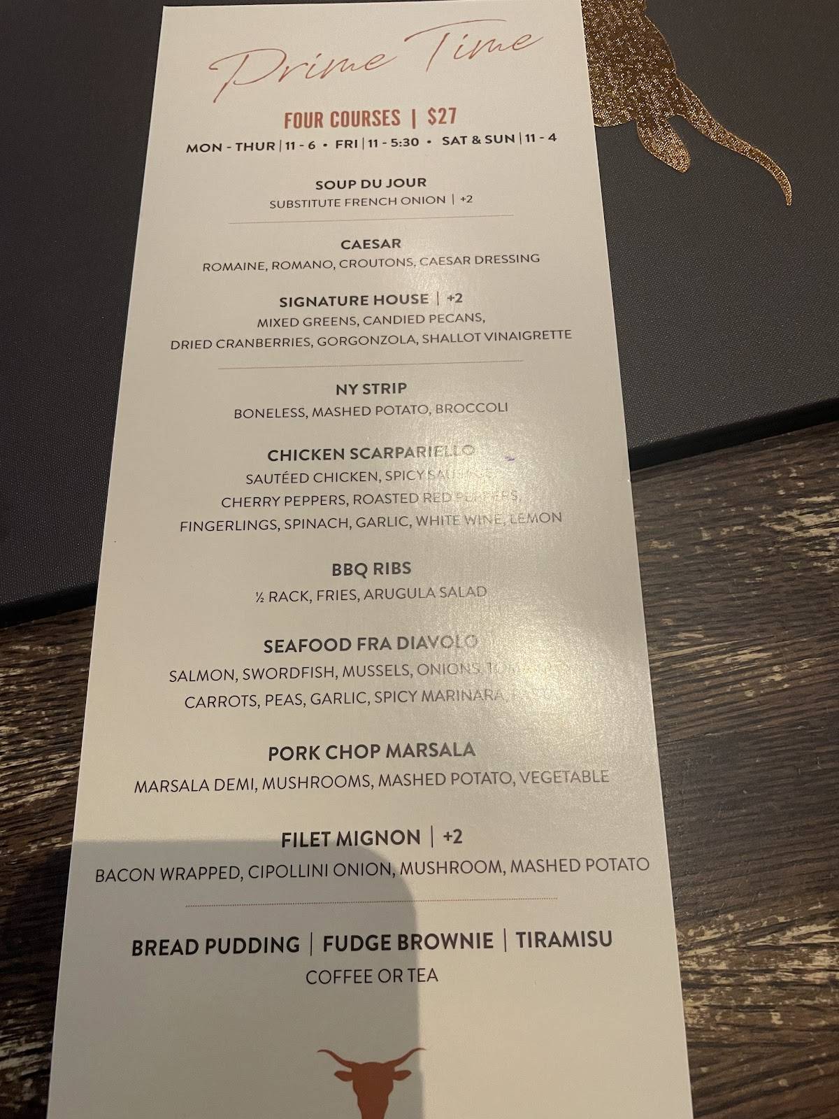 Menu at Barbarie's Black Angus Grill, Danbury