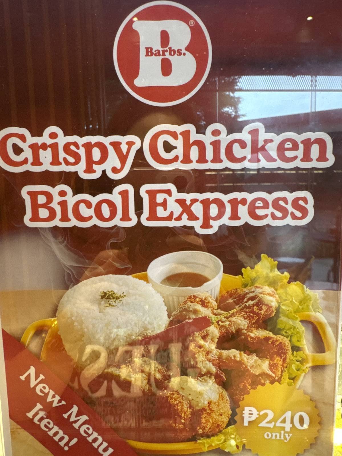 Menu at Barbs. Bakeshop & Restaurant - Atria, Iloilo City