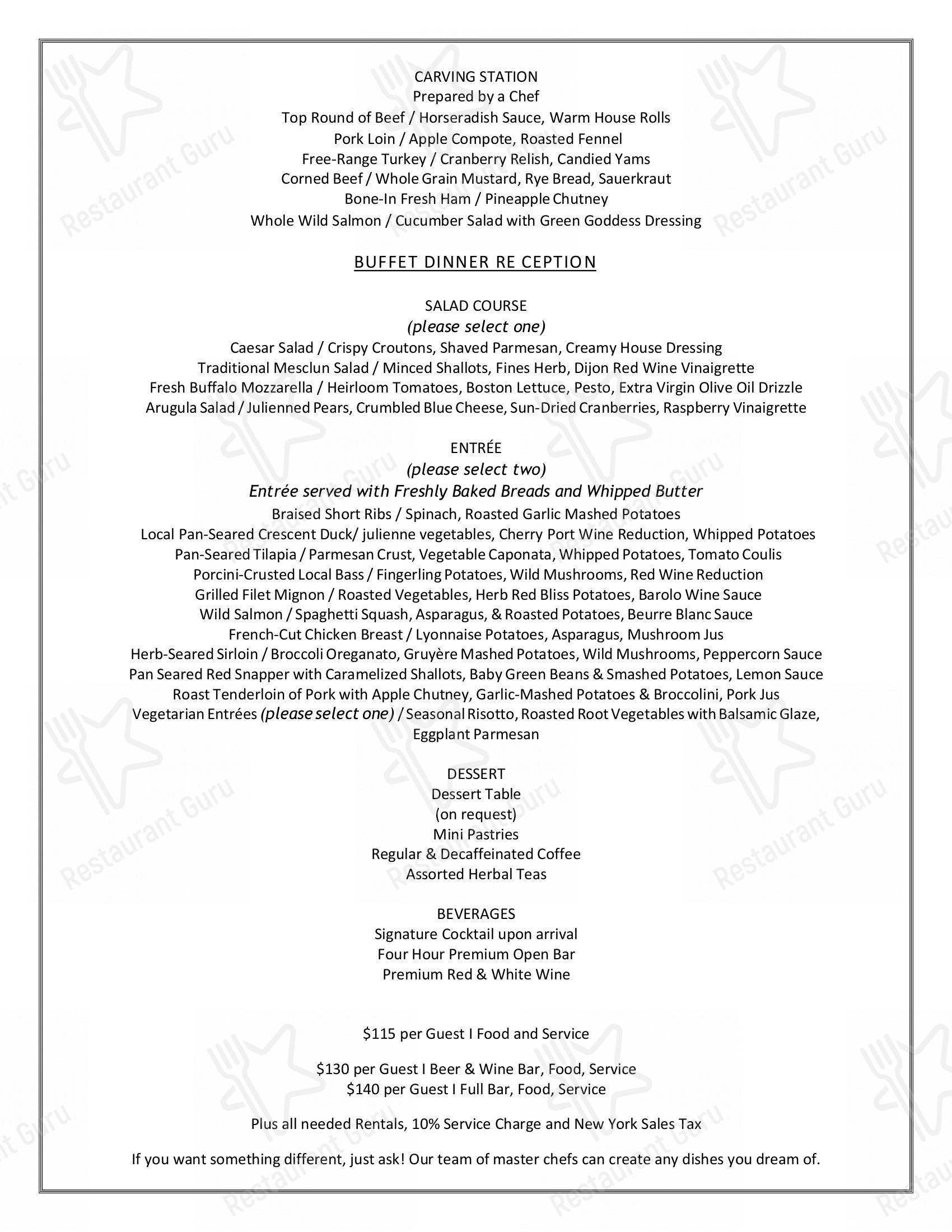 Menu at Barrila's Pastaria Restaurant & Bar + Catering Services & Event ...