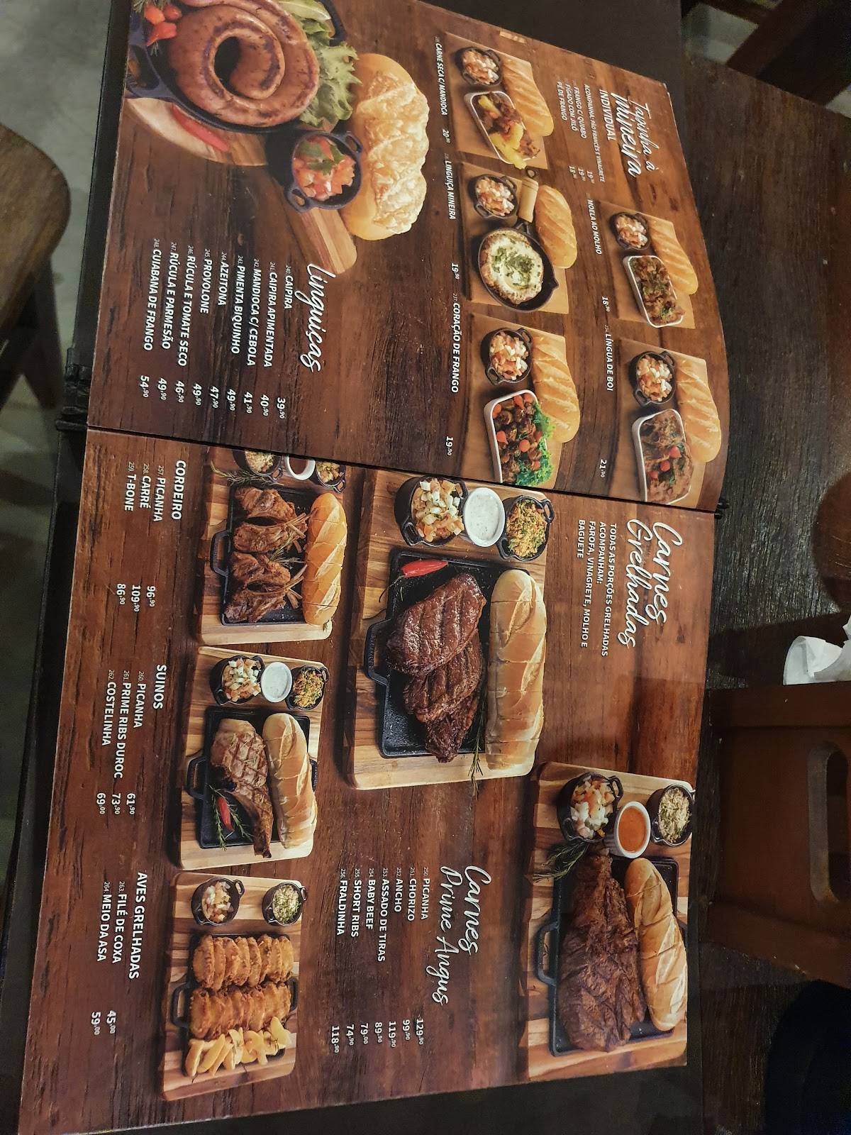 Menu em Barzin de Minas, Piracicaba