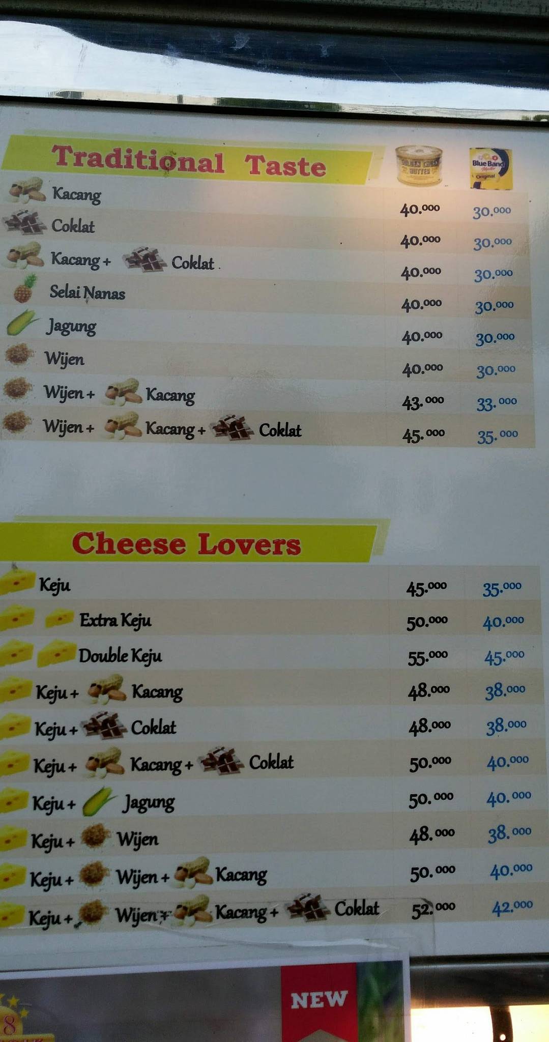 Menu at Martabak 818 restaurant, Batam, Komplek Batam Park Blok B no. 19