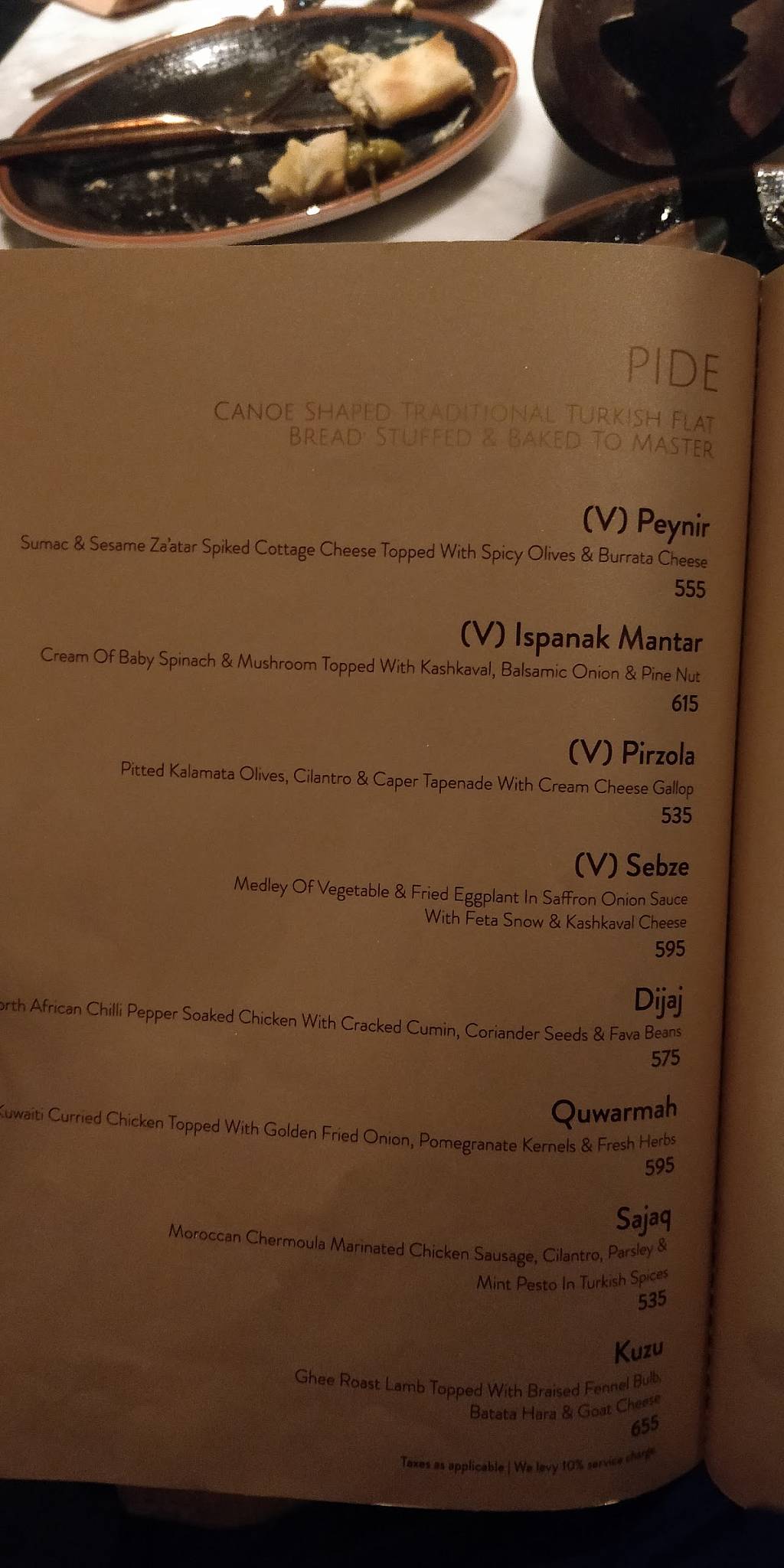 Menu at Bayroute BKC, Mumbai, G-2B