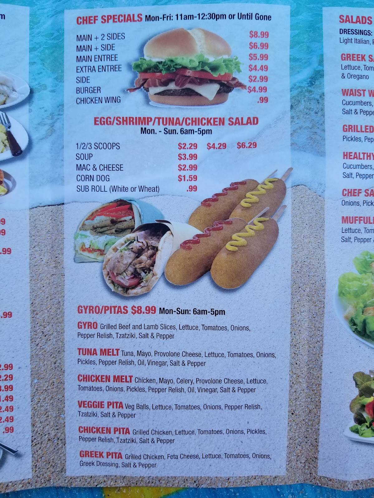Menu at Beach Bites pub & bar, Wabasso Beach