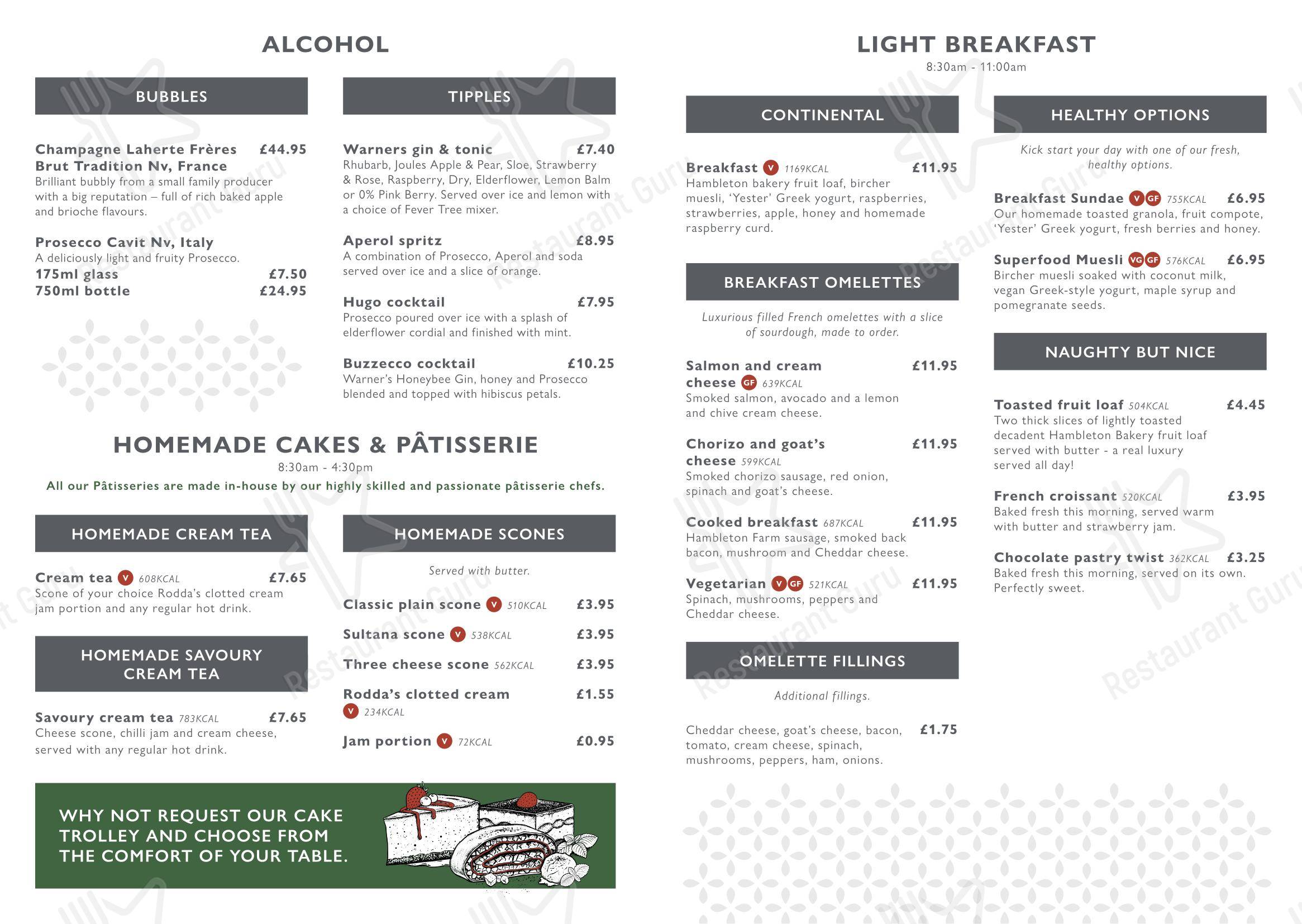 Menu at Beckworth Emporium cafe, Northampton