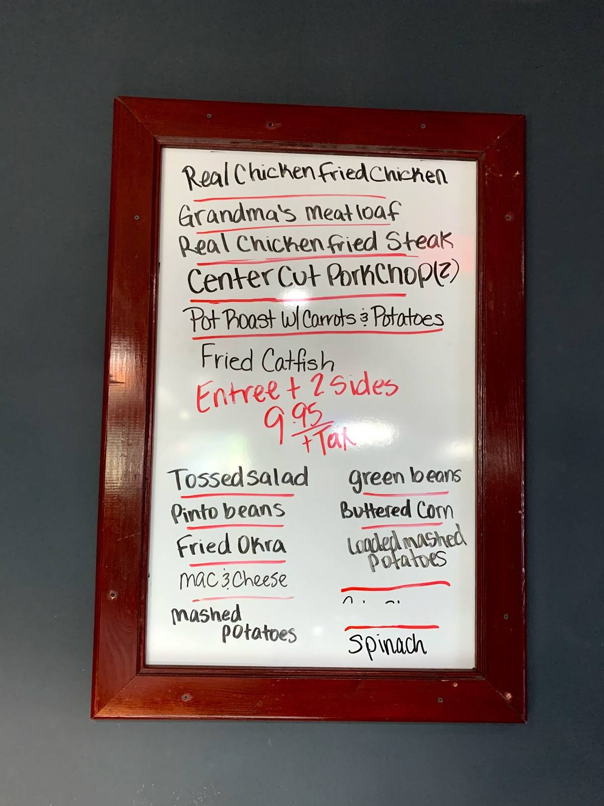Menu at Real Texas Cafe, Euless