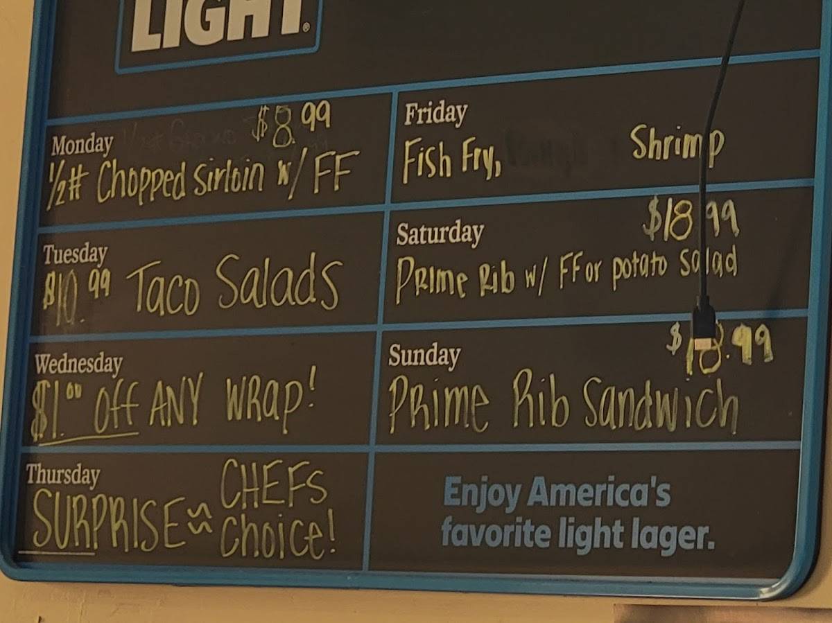 Menu at Bee Hive Barn & Grill, Neenah