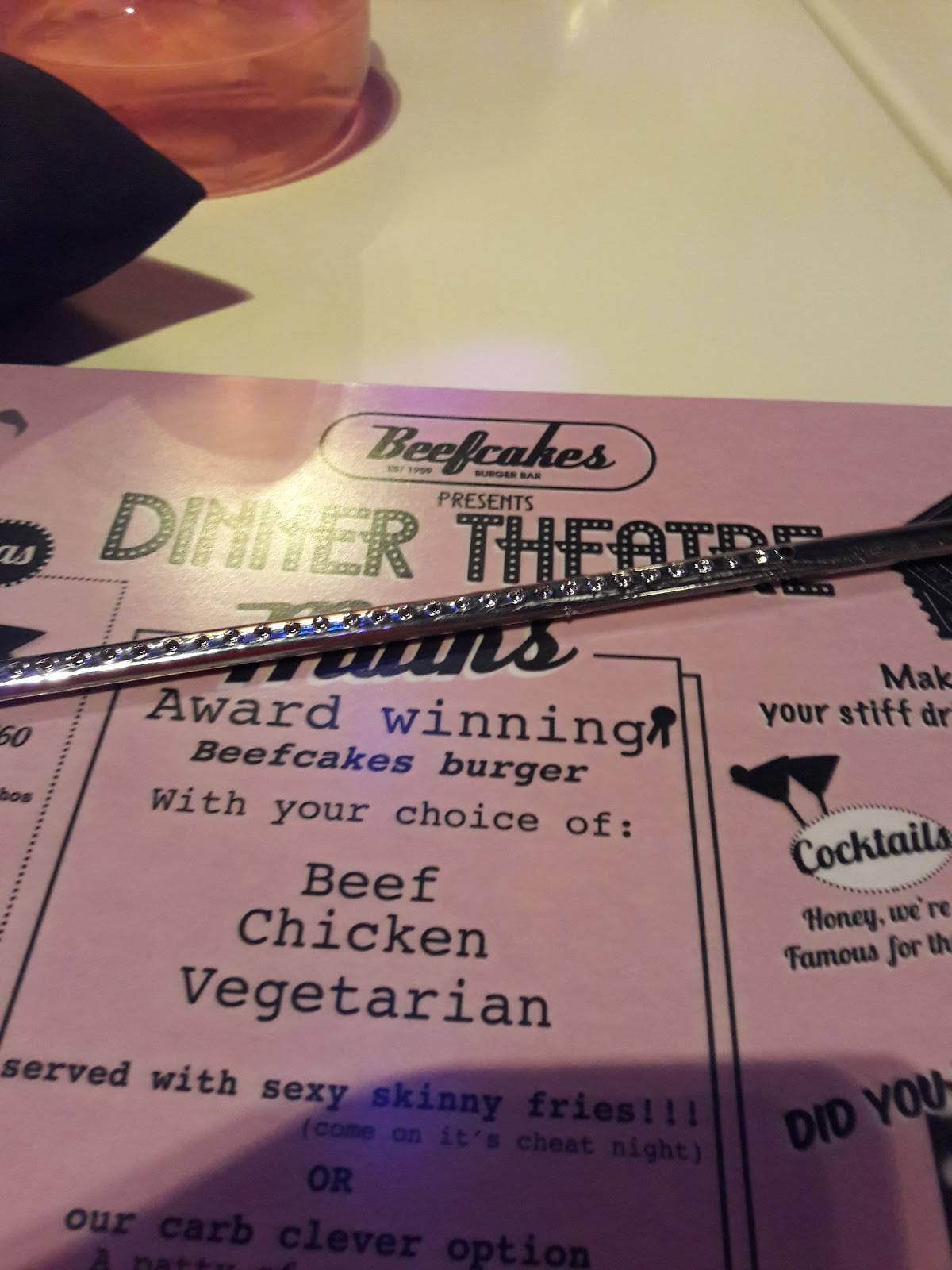 Menu at Beefcakes restaurant, Johannesburg, Illovo Muse