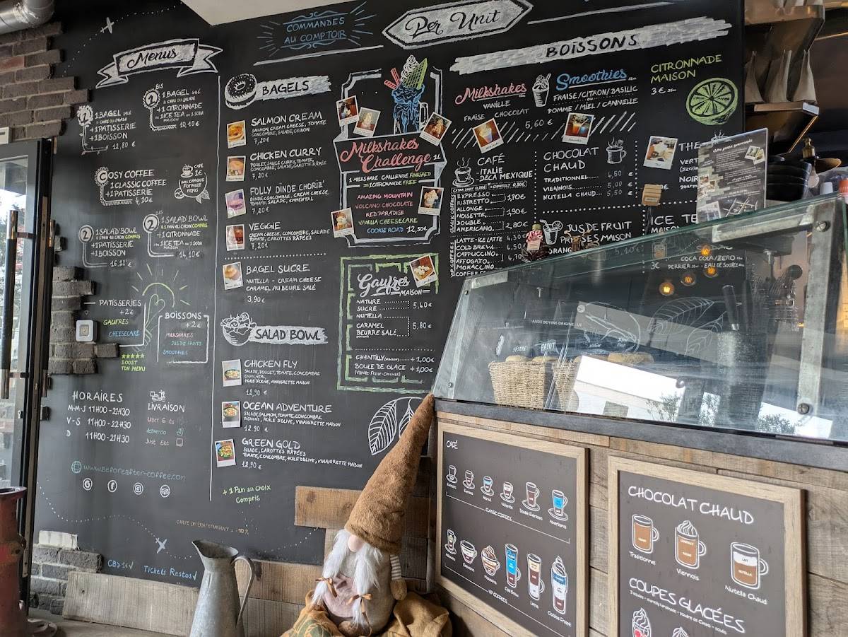 Menu au Before After Coffee restaurant, Palaiseau