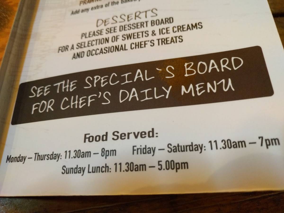Menu at Beggar's Bridge - Pub & Kitchen, East Boldon