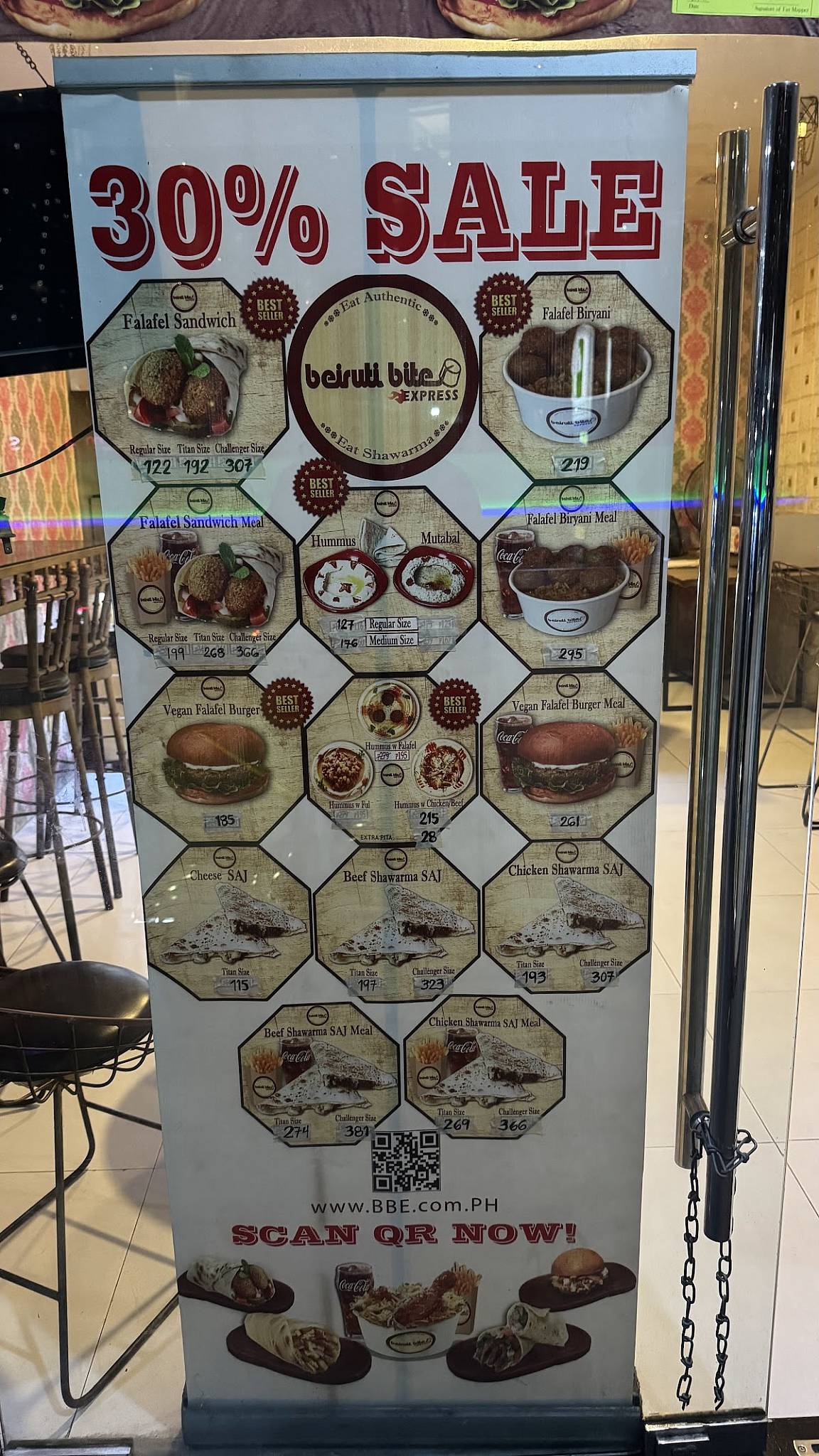 Carta del restaurante Beiruti Bite Express Pioneer Branch, Mandaluyong